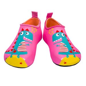 Children Waterproof Swimming Shoes Light and Breathable Diving Hot Spring Shoes Water Skiing Sneaker for Girls Toddler (Pink, 4.5-5 Years Little Child)