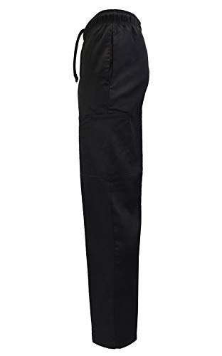 Natural Uniforms Classic Chef Cargo Pants (Black 3-Pack, Large)