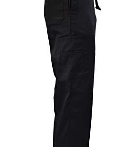 Natural Uniforms Classic Chef Cargo Pants (Black 3-Pack, Large)