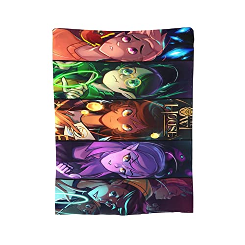 atgzfdr The Owl Anime House Blanket Throw Blankets Ultra Soft Flannel Lightweight Throws for Couch, Bed,All Seasons Use 80"x60"