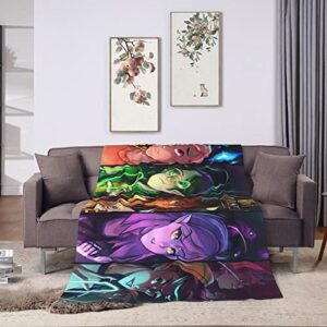 atgzfdr The Owl Anime House Blanket Throw Blankets Ultra Soft Flannel Lightweight Throws for Couch, Bed,All Seasons Use 80"x60"