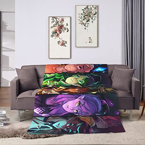 atgzfdr The Owl Anime House Blanket Throw Blankets Ultra Soft Flannel Lightweight Throws for Couch, Bed,All Seasons Use 80"x60"