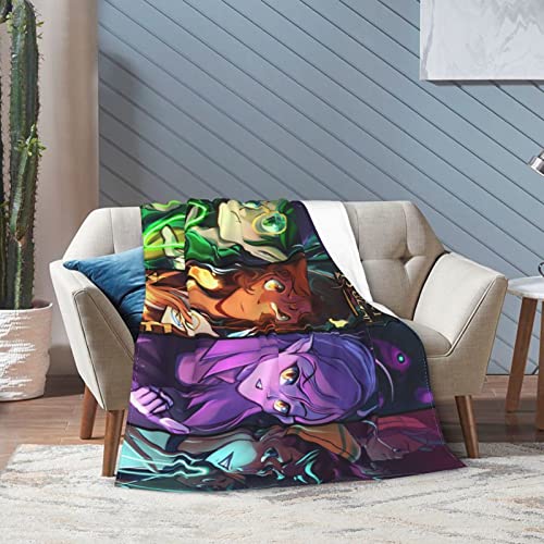 atgzfdr The Owl Anime House Blanket Throw Blankets Ultra Soft Flannel Lightweight Throws for Couch, Bed,All Seasons Use 80"x60"