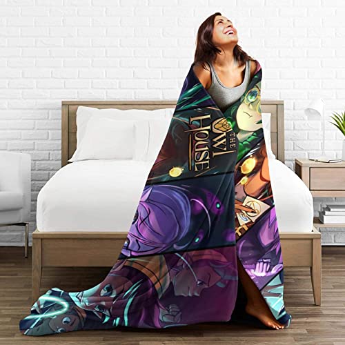 atgzfdr The Owl Anime House Blanket Throw Blankets Ultra Soft Flannel Lightweight Throws for Couch, Bed,All Seasons Use 80"x60"