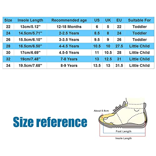 Children Thin and Breathable Swimming Shoes Water Park Cartoon Rubber Soled Beach Socks Shoes Toddler 10 Shoes Girls (Pink, 12-18 Months)