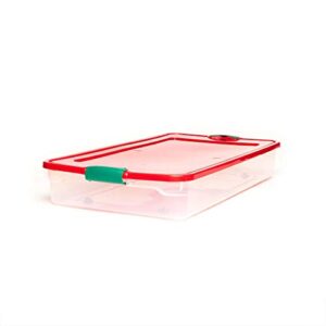 homz underbed holiday plastic storage (3470hrgdc.02)