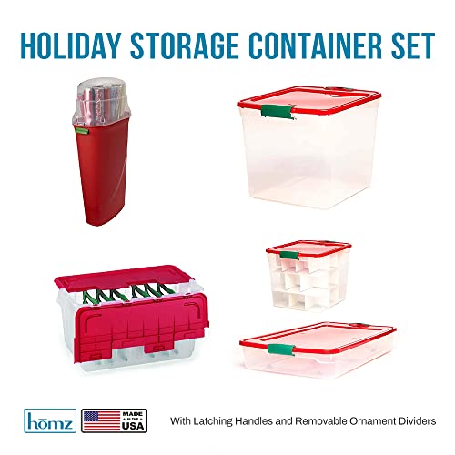 HOMZ Underbed Holiday Plastic Storage (3470HRGDC.02)