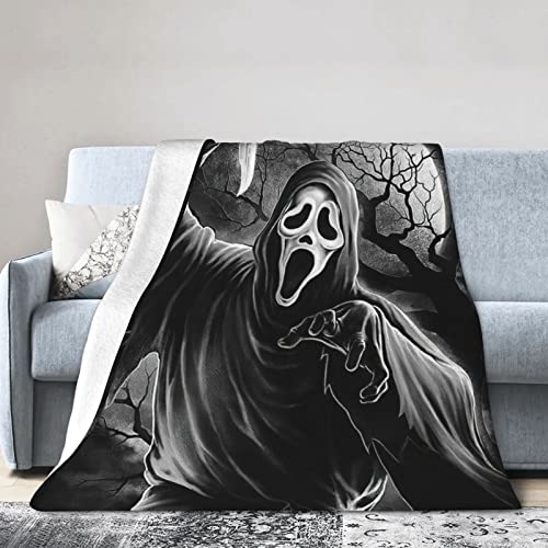 Halloween Horror Movie Blanket,Ultra-Soft Throw Blanket Air Conditioner Sofa Warm Blanket,Micro Fleece Light Weight Blanket50 x40