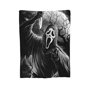 Halloween Horror Movie Blanket,Ultra-Soft Throw Blanket Air Conditioner Sofa Warm Blanket,Micro Fleece Light Weight Blanket50 x40