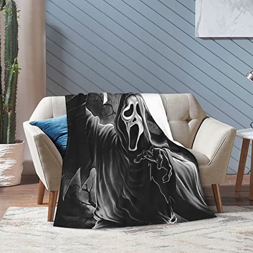 Halloween Horror Movie Blanket,Ultra-Soft Throw Blanket Air Conditioner Sofa Warm Blanket,Micro Fleece Light Weight Blanket50 x40