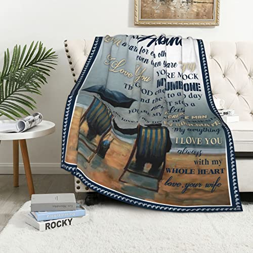 Gaorenji Mens Valentines Gifts,Birthday Gifts for Husband,Father's Day Christmas Blanket Romantic 60" x 50"