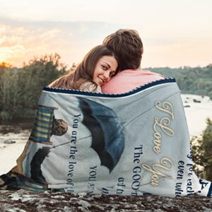 Gaorenji Mens Valentines Gifts,Birthday Gifts for Husband,Father's Day Christmas Blanket Romantic 60" x 50"