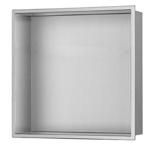 pulse showerspas ni-1212-ssb niche in brushed stainless steel