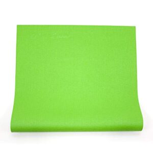 Yogi Mat by Wai Lana (Color: Lime Green) - 1/8 inch Thick, Non-slip, Stylish, Latex-Free, Lightweight, Optimum Comfort