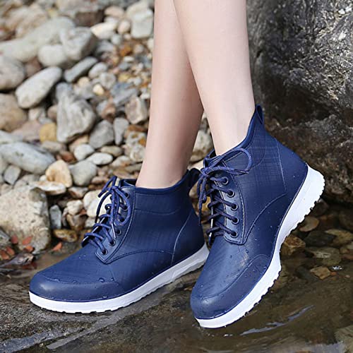 CsgrFagr Casual Shoes Breathable Custom Footwear Fashion Short Tube Rain Boots Waterproof Rain Boots for Women with Cats (A, 6.50)