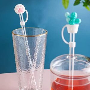 6PCS Straw Caps Covers, Straw Covers For Reusable Straws, Straw Tip Covers, Drinking Straw Cover, Straw Caps For Reusable Straws, Straw Protector Cover, Silicone Straw Covers Cap, Cloud Straw Cover