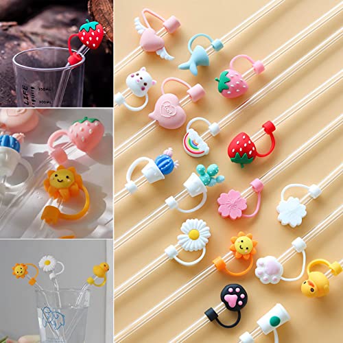 6PCS Straw Caps Covers, Straw Covers For Reusable Straws, Straw Tip Covers, Drinking Straw Cover, Straw Caps For Reusable Straws, Straw Protector Cover, Silicone Straw Covers Cap, Cloud Straw Cover