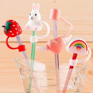 6PCS Straw Caps Covers, Straw Covers For Reusable Straws, Straw Tip Covers, Drinking Straw Cover, Straw Caps For Reusable Straws, Straw Protector Cover, Silicone Straw Covers Cap, Cloud Straw Cover