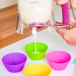 Pancake Cupcake Batter Dispenser Tool - Pancake Batter Dispenser Cupcakes Muffins & Waffles – Batter Dispenser with squeeze handle – Chuzy Chef