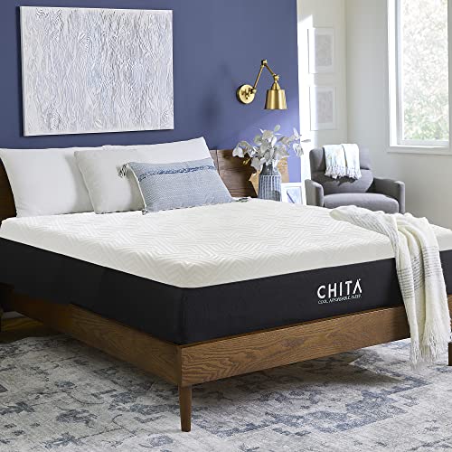 CHITA Full Size Gel Memory Foam Mattress,10 Inches Breathable Bed Mattress for Sleep Supportive & Pressure Relief,Fiberglass Free Mattress,Mattress in a Box,CertiPUR-US Certified,100 Night