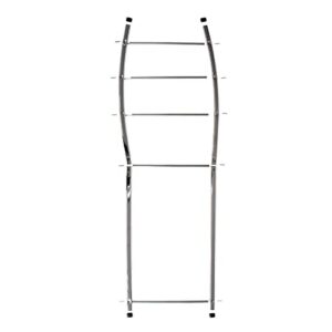 4 Bar Chrome Plated Bath Towel Ladder Drying Rack Stand,Chrome Embar Home Improvement Hand Towel Holder Towel Holder Bathroom Towel Holder Towel Holder for Bathroom Wall