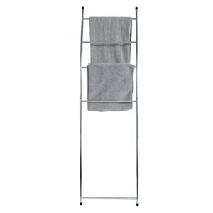 4 Bar Chrome Plated Bath Towel Ladder Drying Rack Stand,Chrome Embar Home Improvement Hand Towel Holder Towel Holder Bathroom Towel Holder Towel Holder for Bathroom Wall