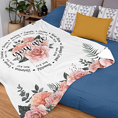 UMACVN Birthday Gifts for Women, Mom, Friend - Christian Gifts for Women - Inspirational Gifts for Women, Spiritual Gifts for Women - Religious Gifts for Women Fleece Blanket