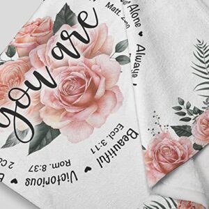 UMACVN Birthday Gifts for Women, Mom, Friend - Christian Gifts for Women - Inspirational Gifts for Women, Spiritual Gifts for Women - Religious Gifts for Women Fleece Blanket