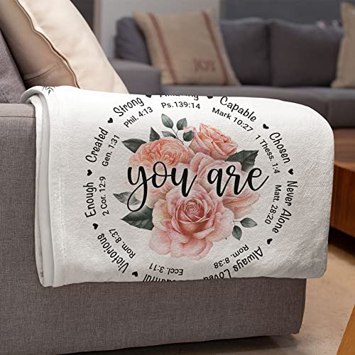 UMACVN Birthday Gifts for Women, Mom, Friend - Christian Gifts for Women - Inspirational Gifts for Women, Spiritual Gifts for Women - Religious Gifts for Women Fleece Blanket