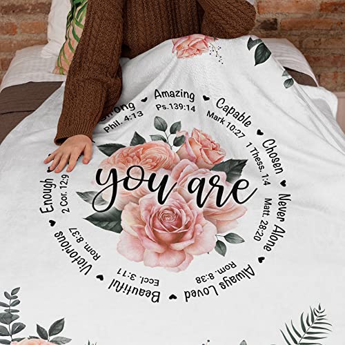 UMACVN Birthday Gifts for Women, Mom, Friend - Christian Gifts for Women - Inspirational Gifts for Women, Spiritual Gifts for Women - Religious Gifts for Women Fleece Blanket