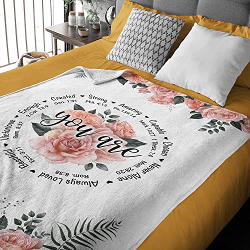 UMACVN Birthday Gifts for Women, Mom, Friend - Christian Gifts for Women - Inspirational Gifts for Women, Spiritual Gifts for Women - Religious Gifts for Women Fleece Blanket