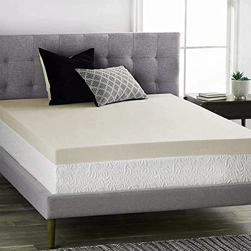 Spinal Sleep High Density 2-inch Foam Mattress Topper for Comfy Sleep | Toppers with Back and Lower-Back Support for Mattresses, Firm Bed Topper Padding with Sturdy Build, Twin Size, Off-White