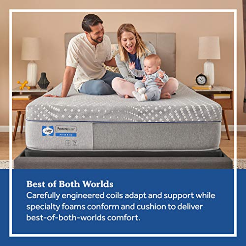 Sealy Posturepedic Hybrid Paterson Medium Feel Mattress and 9-Inch Foundation, King