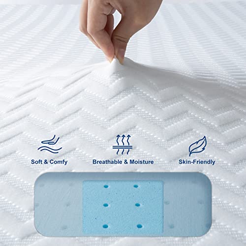 Maxzzz Mattress Topper Full 3 Inch Gel Memory Foam Mattress Topper for Full Size Bed High Density Foam for Pain Relief & Back Pain, with Breathable & Washable Cover, Certipur-Us & Oeko-Tex Certified