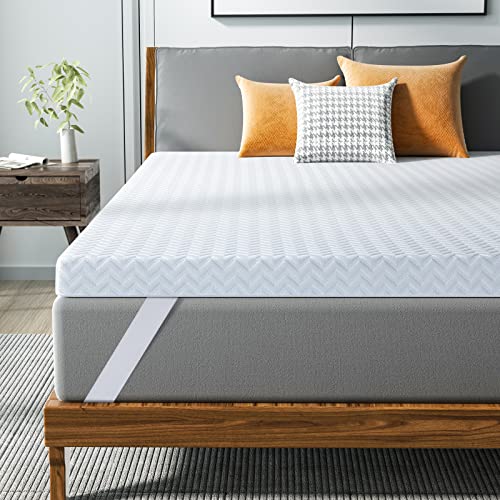 Maxzzz Mattress Topper Full 3 Inch Gel Memory Foam Mattress Topper for Full Size Bed High Density Foam for Pain Relief & Back Pain, with Breathable & Washable Cover, Certipur-Us & Oeko-Tex Certified