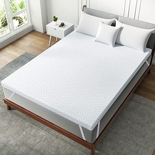 Maxzzz Mattress Topper Full 3 Inch Gel Memory Foam Mattress Topper for Full Size Bed High Density Foam for Pain Relief & Back Pain, with Breathable & Washable Cover, Certipur-Us & Oeko-Tex Certified