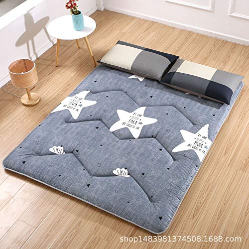 WJH Soft Japanese Futon Mattress, Tatami Floor Mat, Queen Sleep Foldable Portable Double Mattresses Dorm Breathable Thick -A 100x200cm(39x79inch)