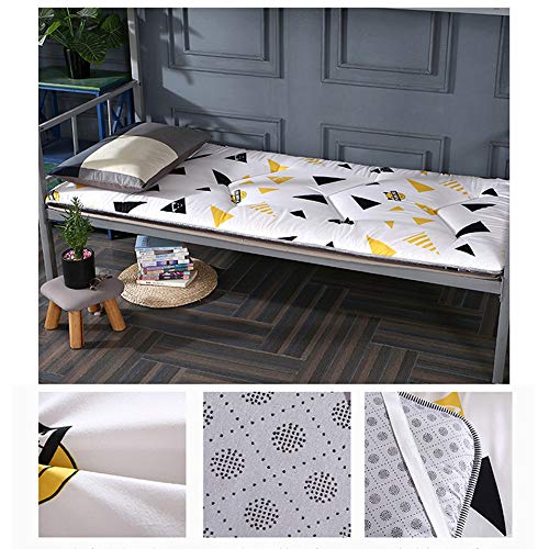 WJH Soft Japanese Futon Mattress, Tatami Floor Mat, Queen Sleep Foldable Portable Double Mattresses Dorm Breathable Thick -A 100x200cm(39x79inch)