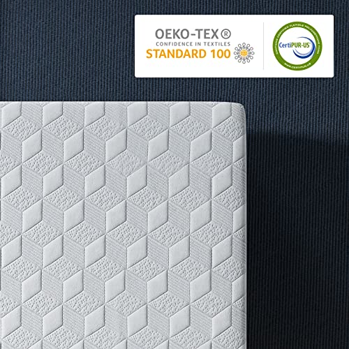 BedStory 3 Inch Memory Foam Mattress Topper Queen Size Firm, Pain-Relief & Motion-Isolation Bed Topper, Bamboo Charcoal Infused Cooling Pad with Skin-Friendly Cover, CertiPUR-US Certified, Non-Slip