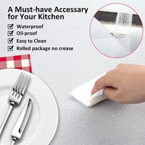 Large Silicone Heat Resistant Mat 78.7” x 15.7”, Nonslip Silicone Mats for Kitchen Counter, Countertop Protector, Nonstick Waterproof Craft Mat Table Placemat, Translucent-White