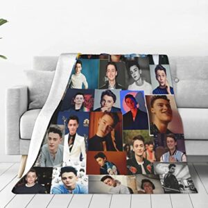 noah schnapp blanket throw bedding room decor flannel blankets for bed sofa 50"x40"