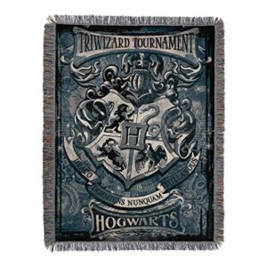 northwest harry potter throw blanket, 48 x 60 inches, tri wizard