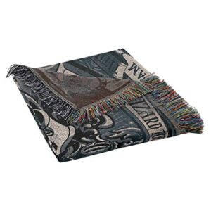 Northwest Harry Potter Throw Blanket, 48 x 60 Inches, Tri Wizard