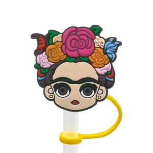 Straw Tip Cover-Reusable Drinking Straw Tips (FRIDA K), 2.5CM