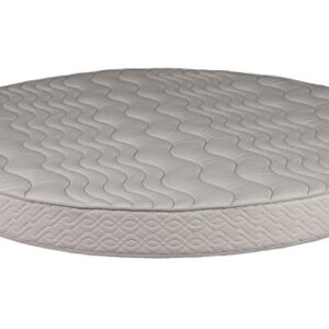 Round Foam Mattress (86" Diameter) with Quilted Cover 8" Height - High Density Premium Foam - Longlasting (7-10 Yrs) Polyurethane Upholstery Foam - Round Bed Mattress -by Dream Solutions USA