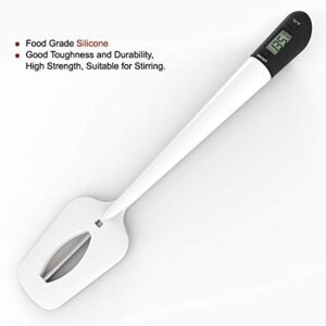 Efeng Digital Meat Thermometer Candy Thermometer Spatula with Pot Clip & 9" Probe – Fast Instant Read Digital Candy Thermometer Spatula for Chocolate Jam Meat, BPA Free Silicon Frying Kitchen aid