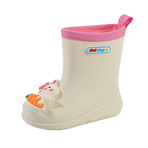 Children Shoes Rain Boots Cartoon Children Rain Boots Boys and Girls Infant Rain Boots Water Rubber Shoes Kids Boots for Girls Tall (A, 5.5-6 Years Little Child)