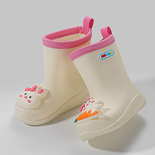 Children Shoes Rain Boots Cartoon Children Rain Boots Boys and Girls Infant Rain Boots Water Rubber Shoes Kids Boots for Girls Tall (A, 5.5-6 Years Little Child)