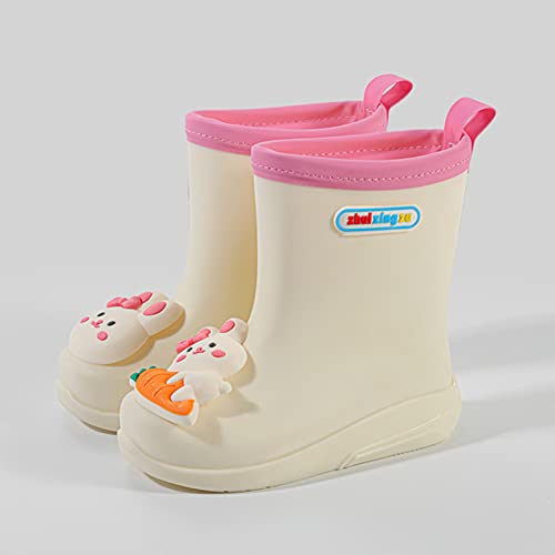 Children Shoes Rain Boots Cartoon Children Rain Boots Boys and Girls Infant Rain Boots Water Rubber Shoes Kids Boots for Girls Tall (A, 5.5-6 Years Little Child)