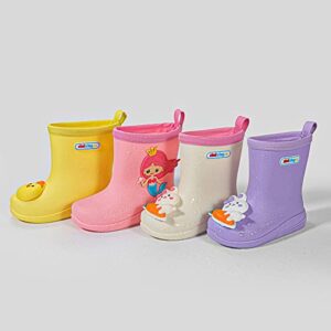 Children Shoes Rain Boots Cartoon Children Rain Boots Boys and Girls Infant Rain Boots Water Rubber Shoes Kids Boots for Girls Tall (A, 5.5-6 Years Little Child)